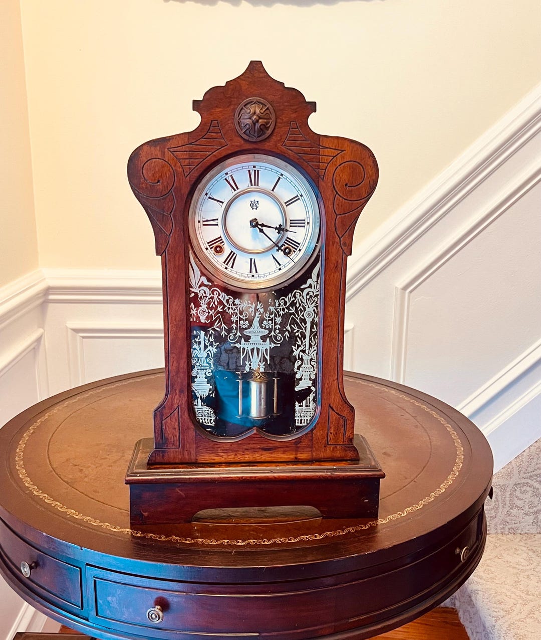 Antique Waterbury 8 Day Kitchen/ginerbread Style Bell Chime Clock - Etsy