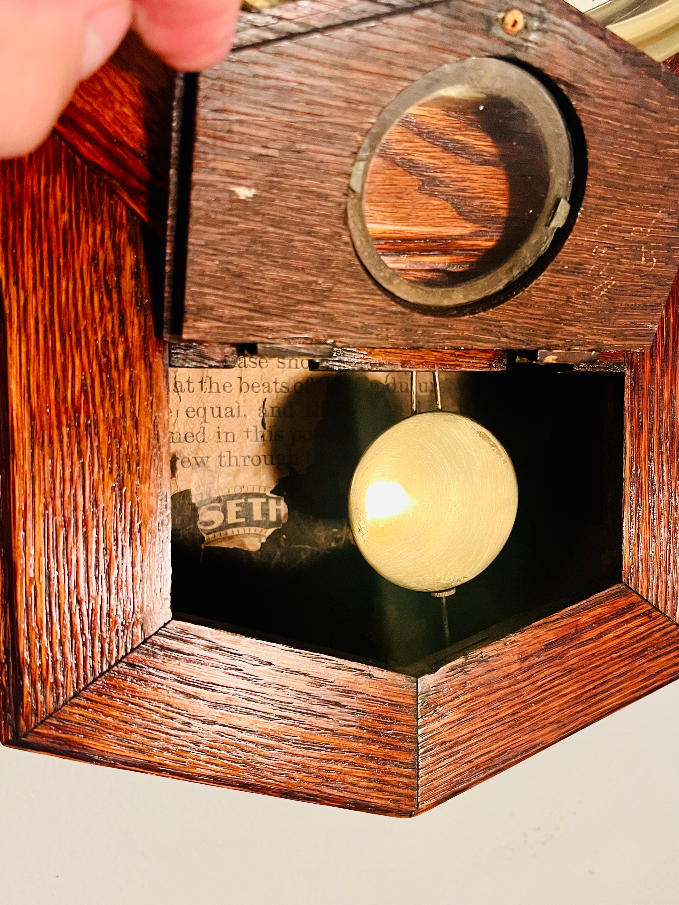 1920s Seth Thomas Time Only Octagon Drop Wall Regulator - Etsy