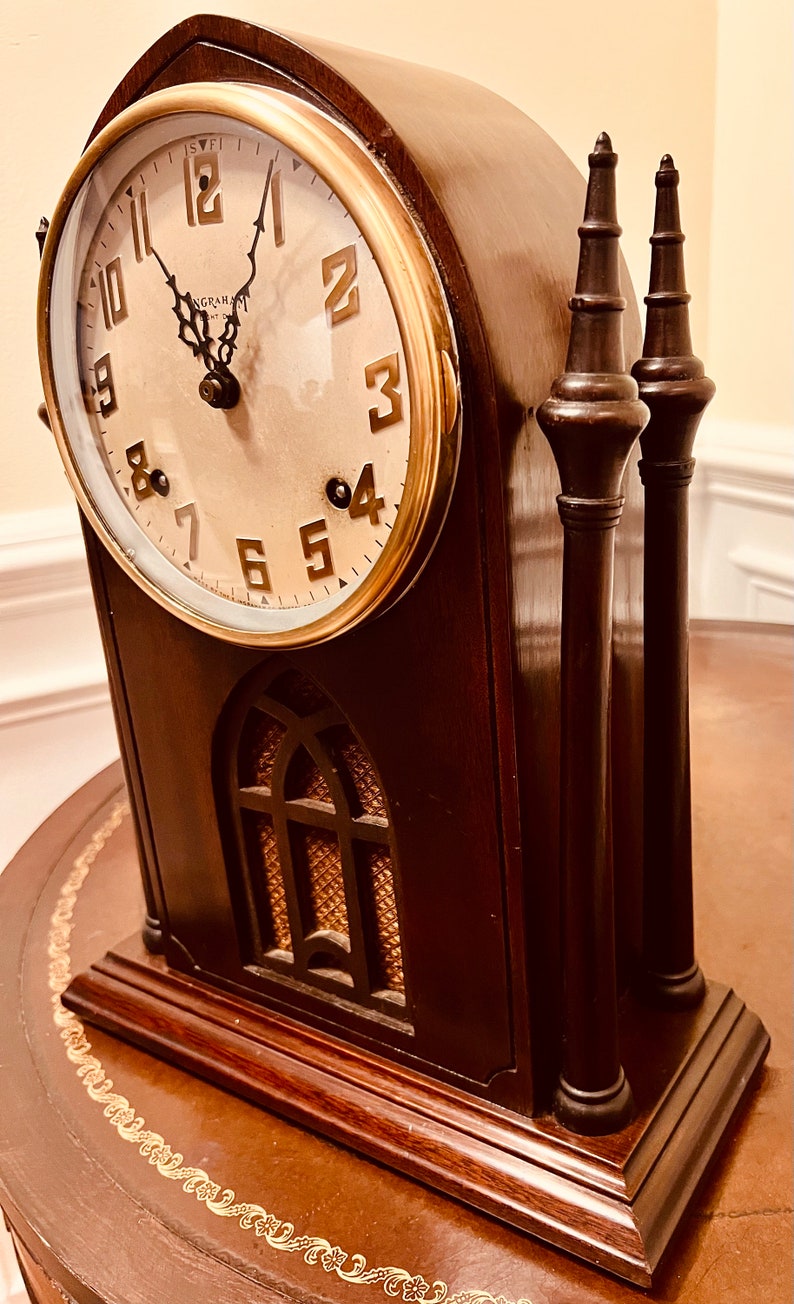 Antique E. Ingraham Striking Mantel Clock - Etsy