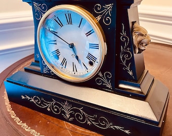 Vintage Gold Tone Uranio Mantle Clock | 16" Tall Ornate Uranio West ...