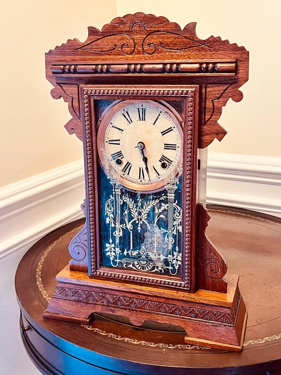 Antique Gilbert Gingerbread / Kitchen Clock - Etsy
