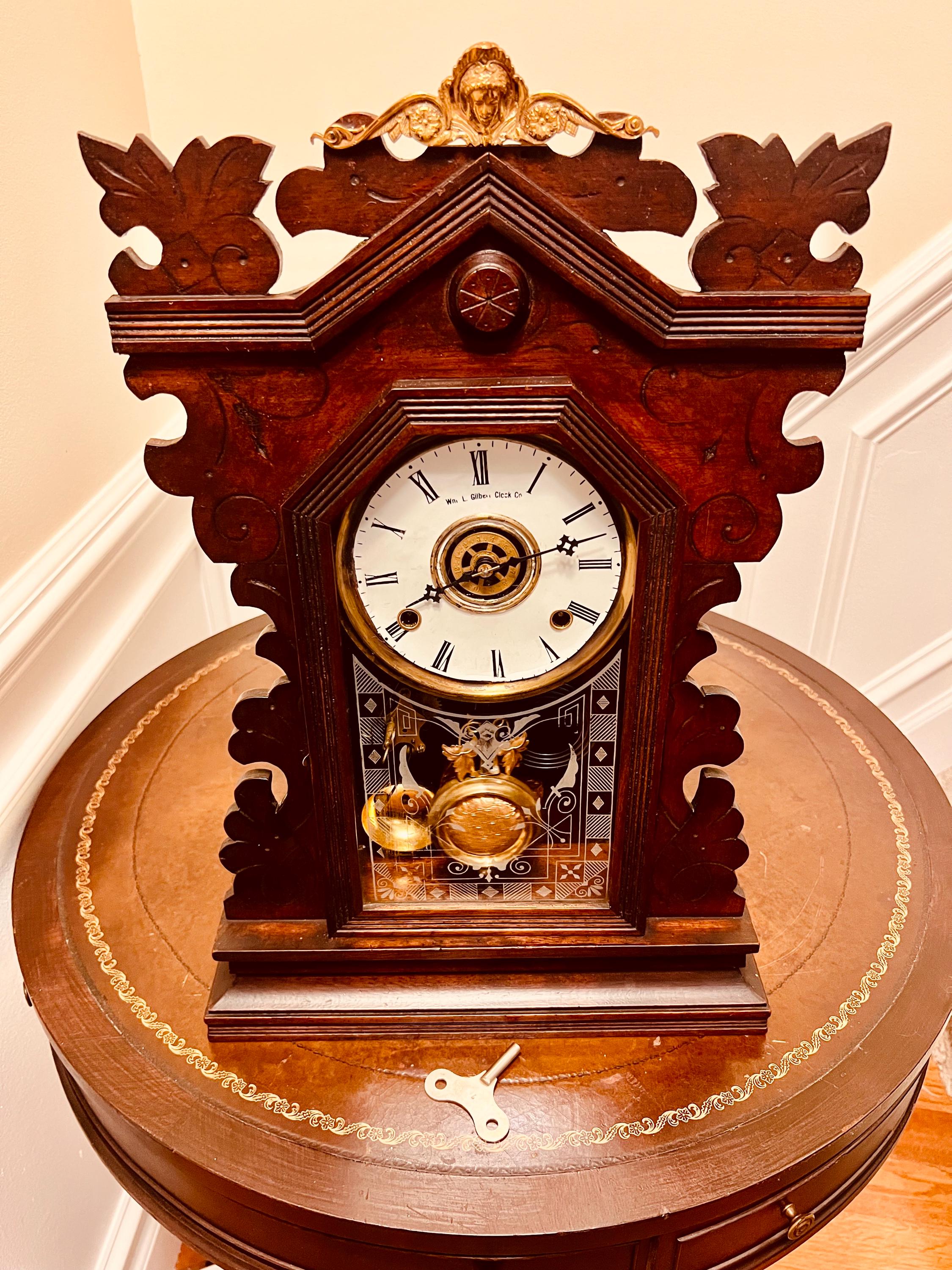 Antique Gilbert Gingerbread / Kitchen Clock - Etsy