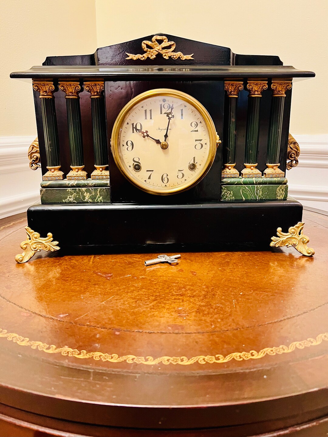 Antique Ingraham Mantel Clock - Etsy
