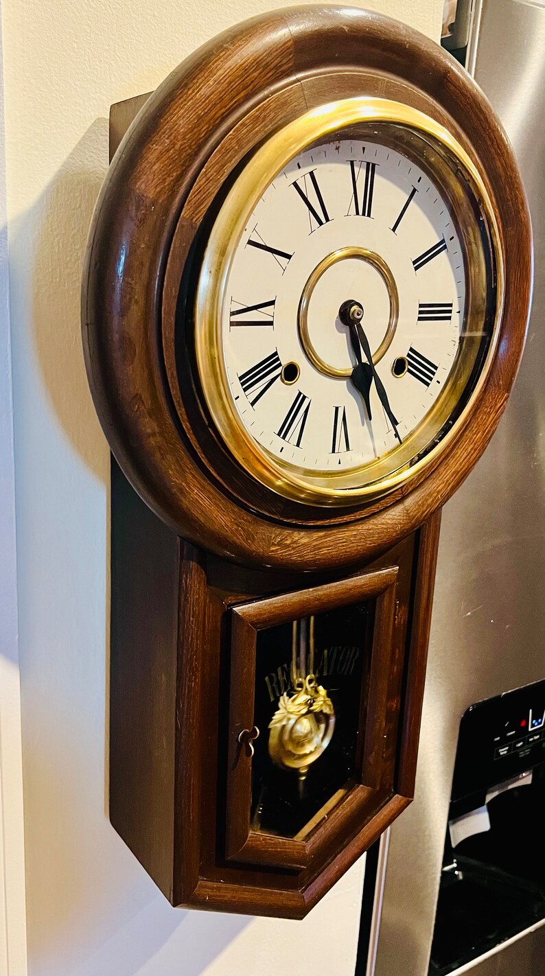 Vintage/antique Meiji japanese Rounded Drop Regulator Clock - Etsy