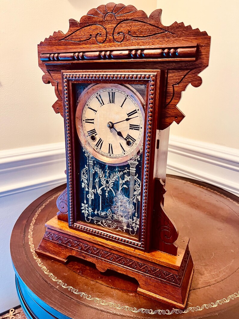 Antique Gilbert Gingerbread / Kitchen Clock - Etsy