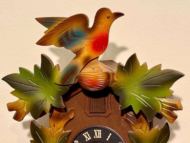 Vintage German 1-day Cuckoo Clock – Regula Movement – Hand-painted ...