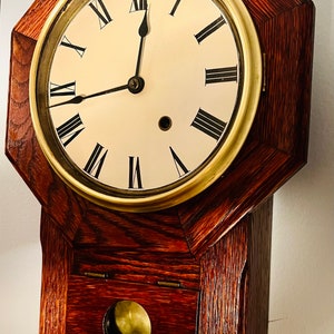 1920s Seth Thomas Time Only Octagon Drop Wall Regulator - Etsy