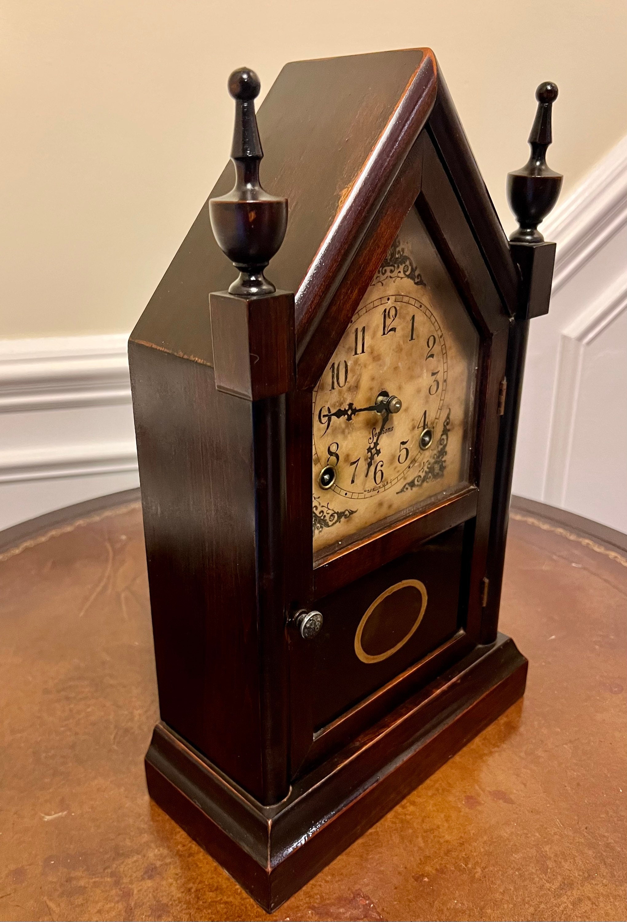 Antique Sharp Gothic/steeple Clock - Etsy Antique Sharp Gothic/steeple Clock - Etsy