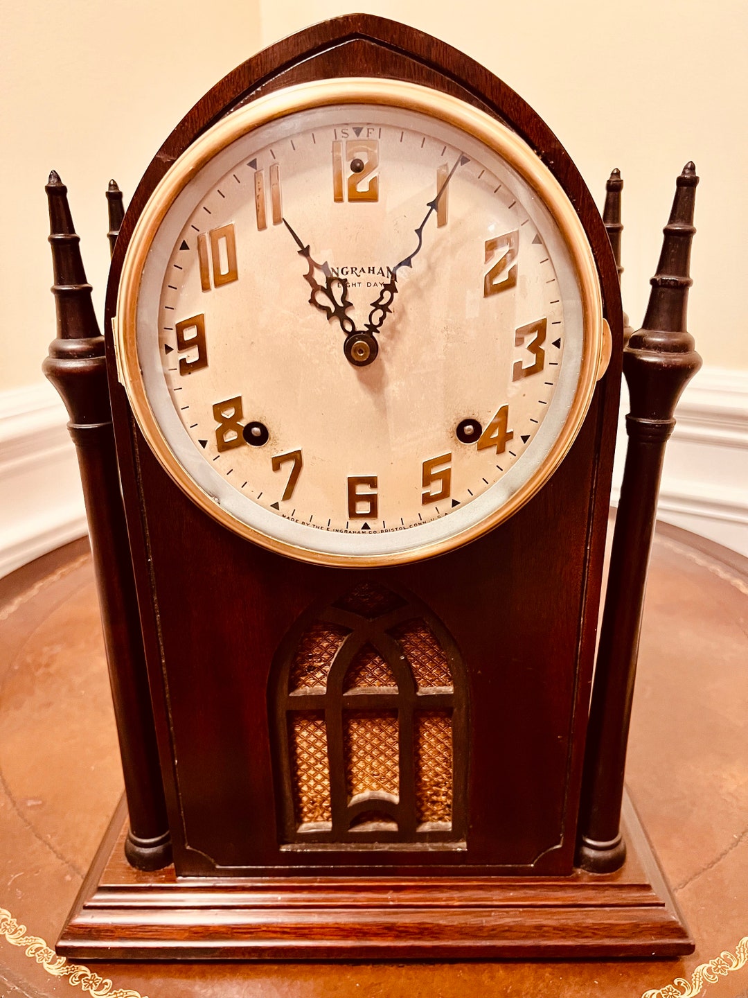 Antique E. Ingraham Striking Mantel Clock - Etsy