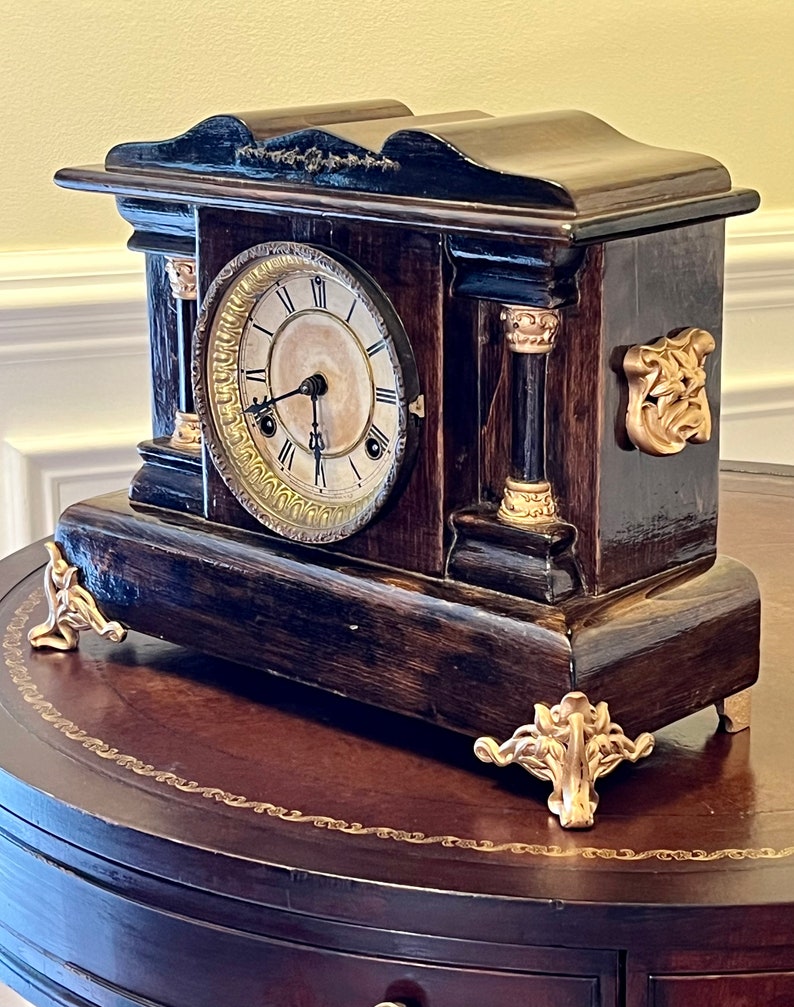 Antique Waterbury Mantel Clock 1920s - Etsy
