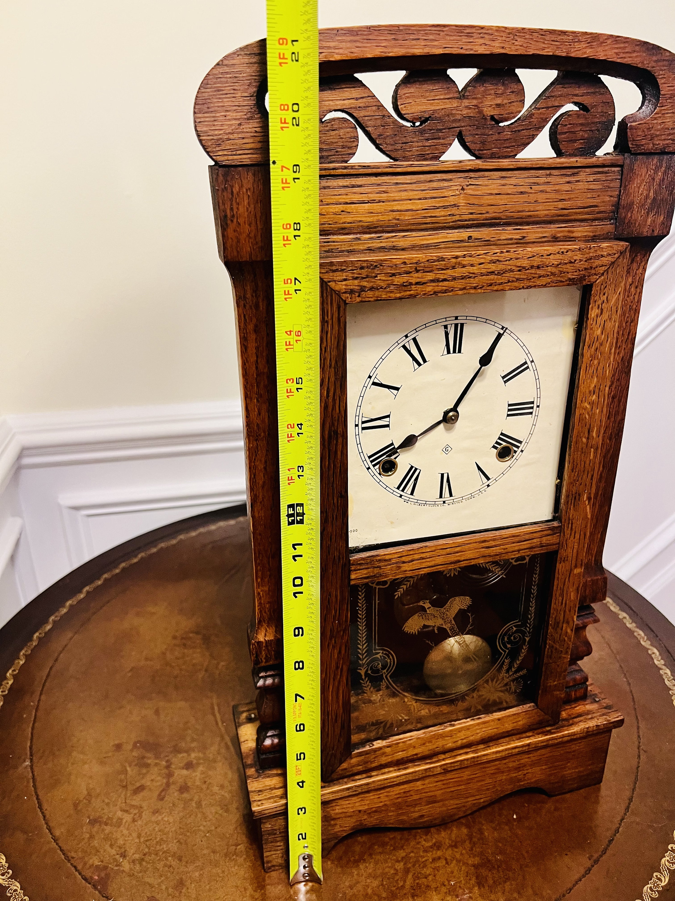 Antique Gilbert Pheasant Kitchen/mantel Clock - Etsy