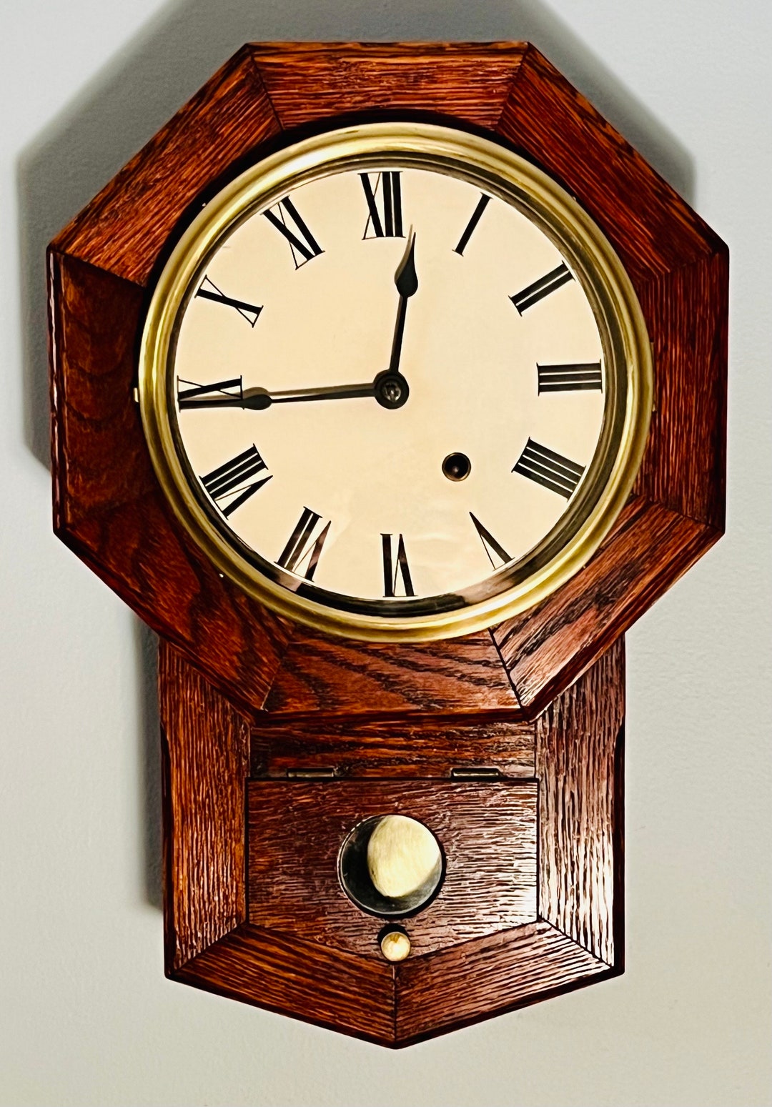 1920s Seth Thomas Time Only Octagon Drop Wall Regulator - Etsy