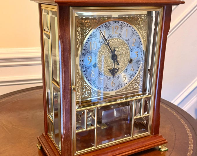 Ansonia “gold Medallion” Triple-chime Mantel / Carriage Clock — 8-day ...