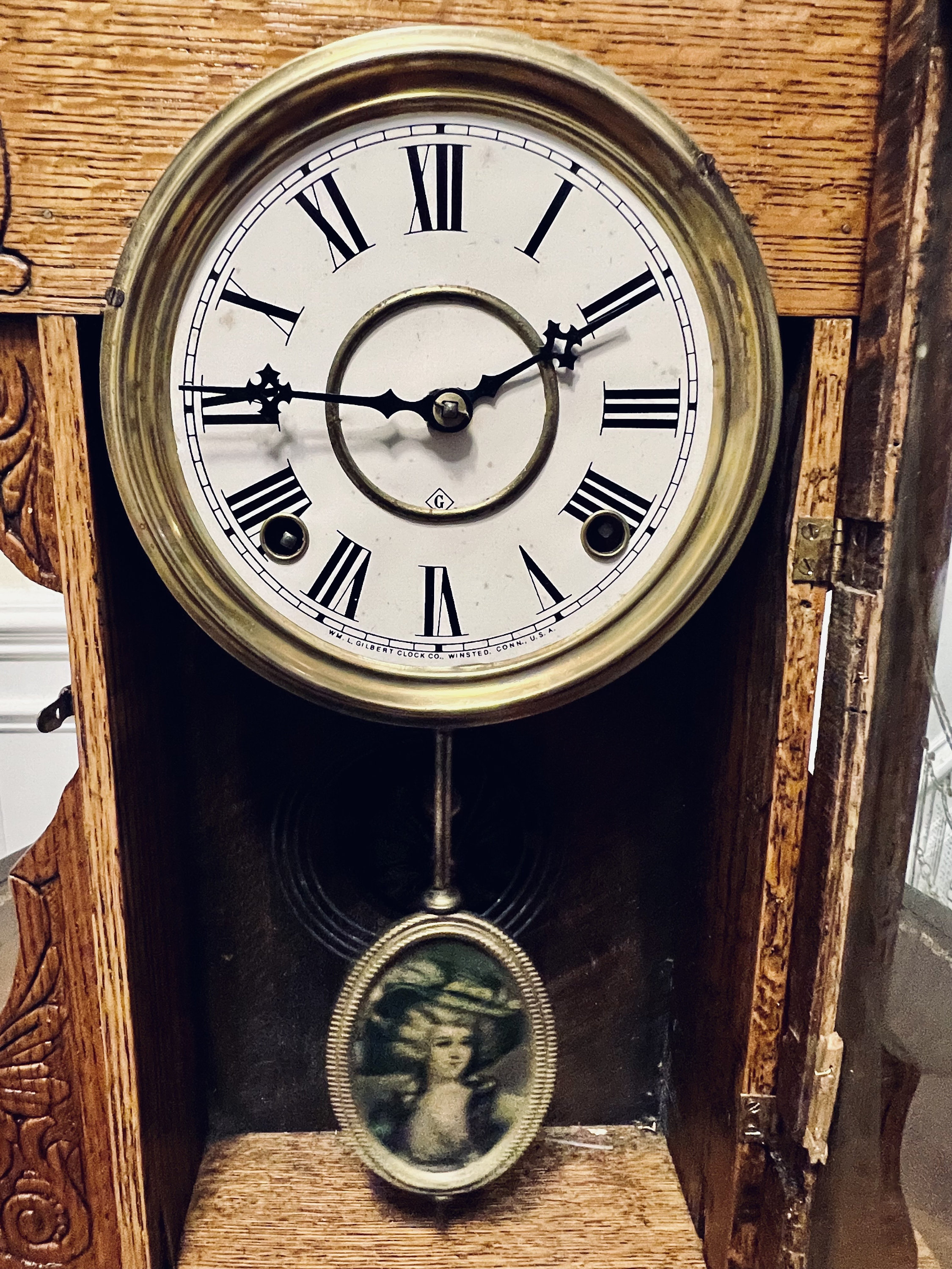 Antique Gilbert Gingerbread / Kitchen Clock - Etsy
