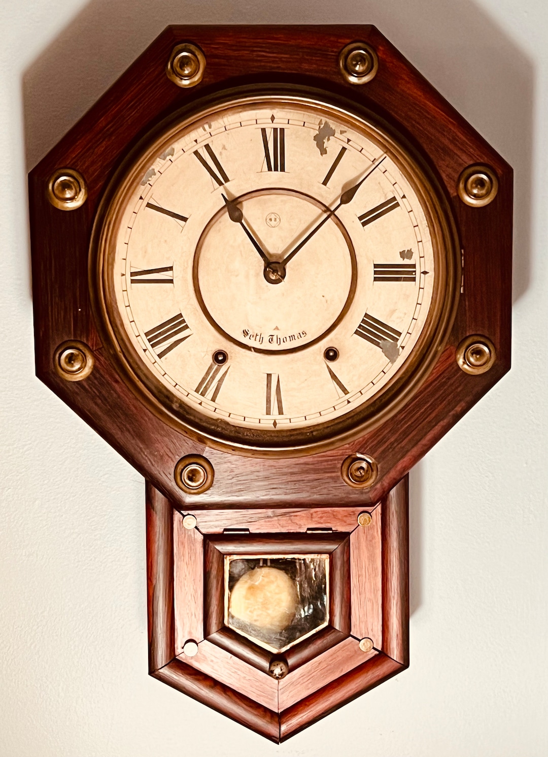 Antique Seth Thomas School House Regulator Wall Clock - Etsy