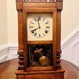Antique Gilbert Pheasant Kitchen/mantel Clock - Etsy