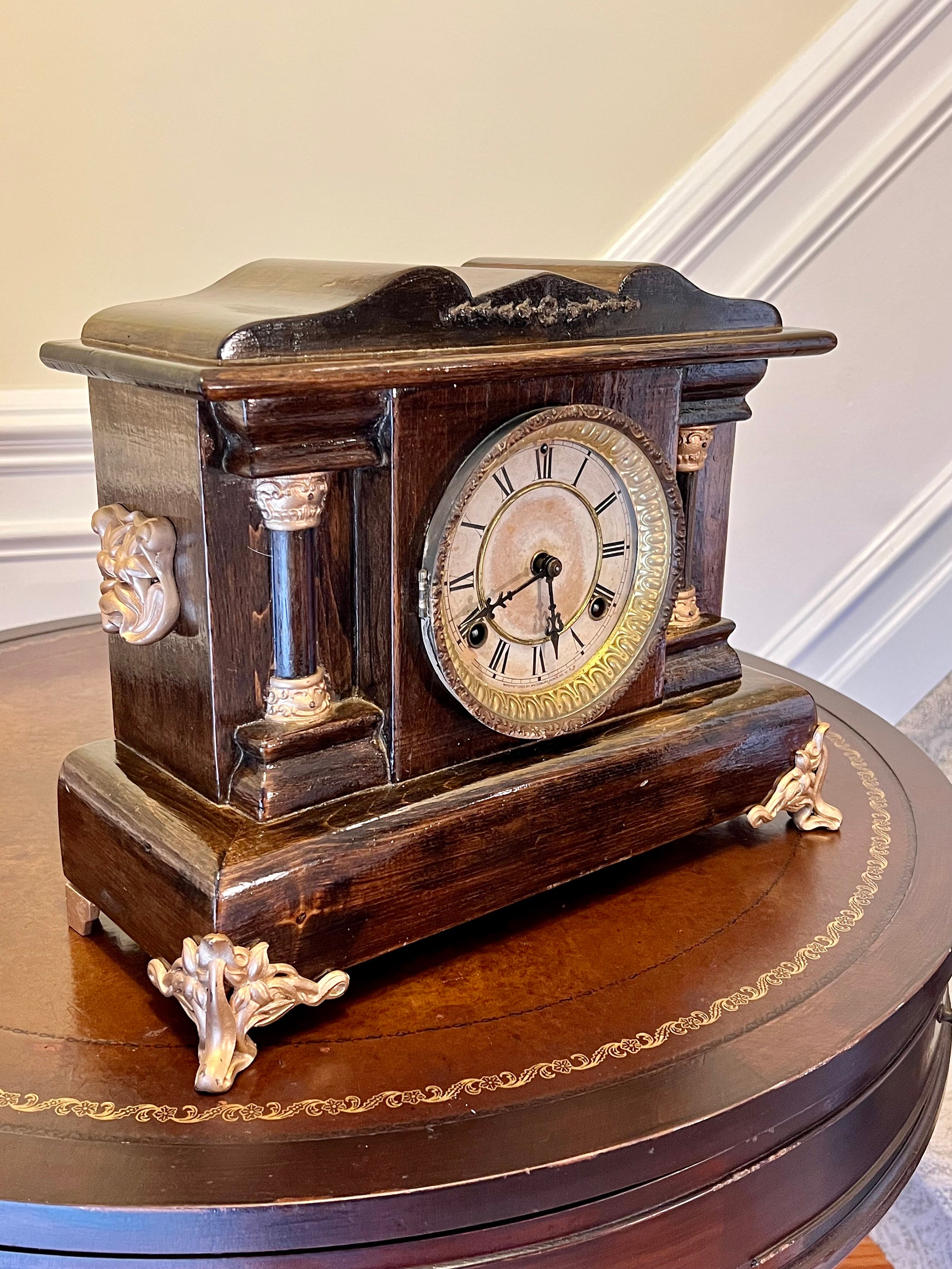 Antique Waterbury Mantel Clock 1920s - Etsy