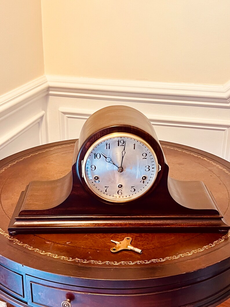 Antique Hamburg American Company HAC Tambour Style Clock Circa Early ...