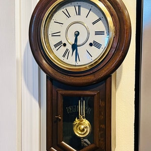 Vintage/antique Meiji japanese Rounded Drop Regulator Clock - Etsy