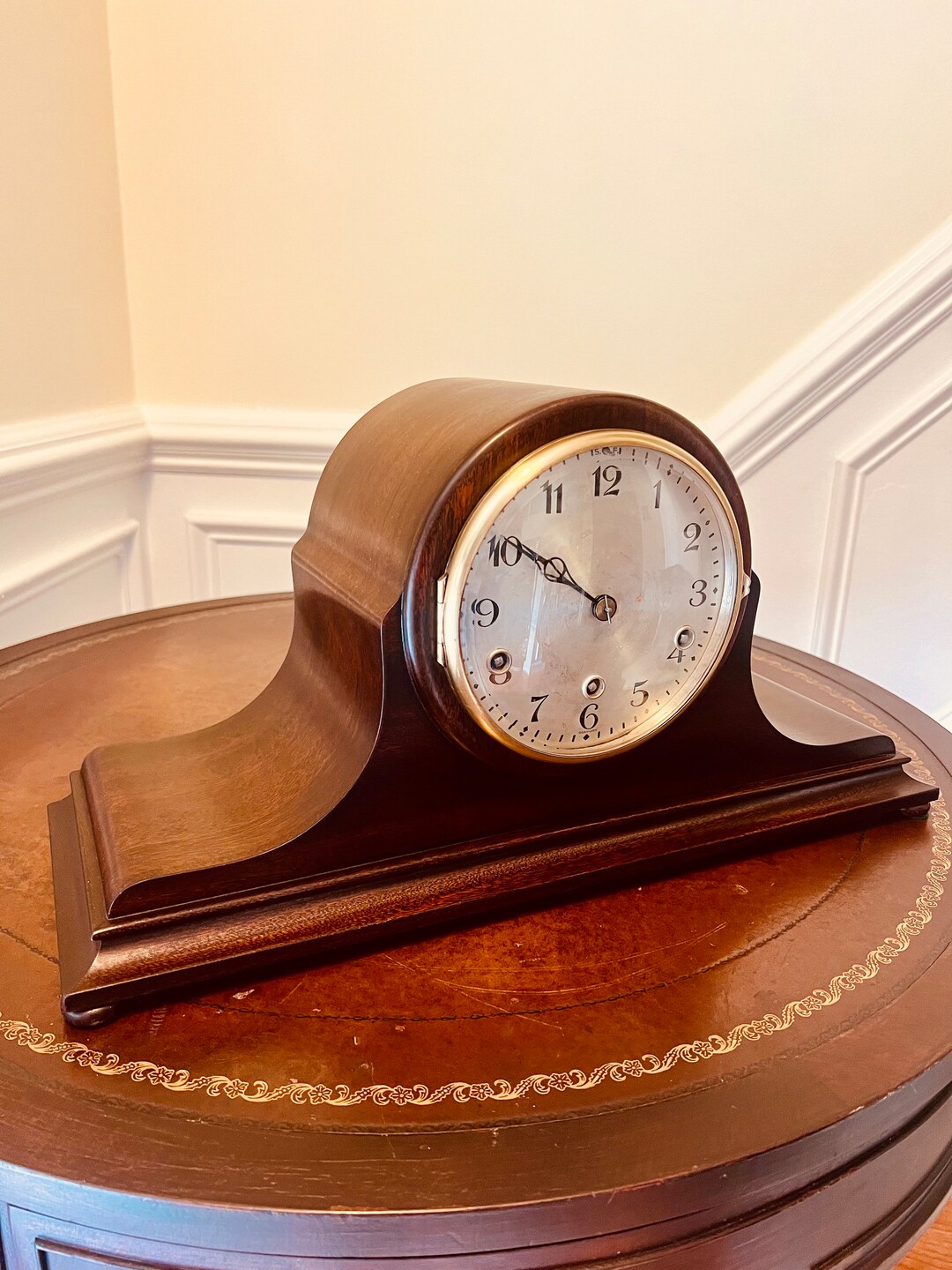 Antique Hamburg American Company (HAC) Tambour Style Clock Circa Early ...