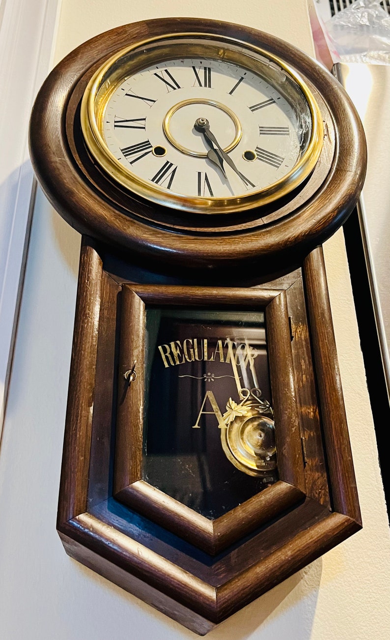 Vintage/antique Meiji japanese Rounded Drop Regulator Clock - Etsy