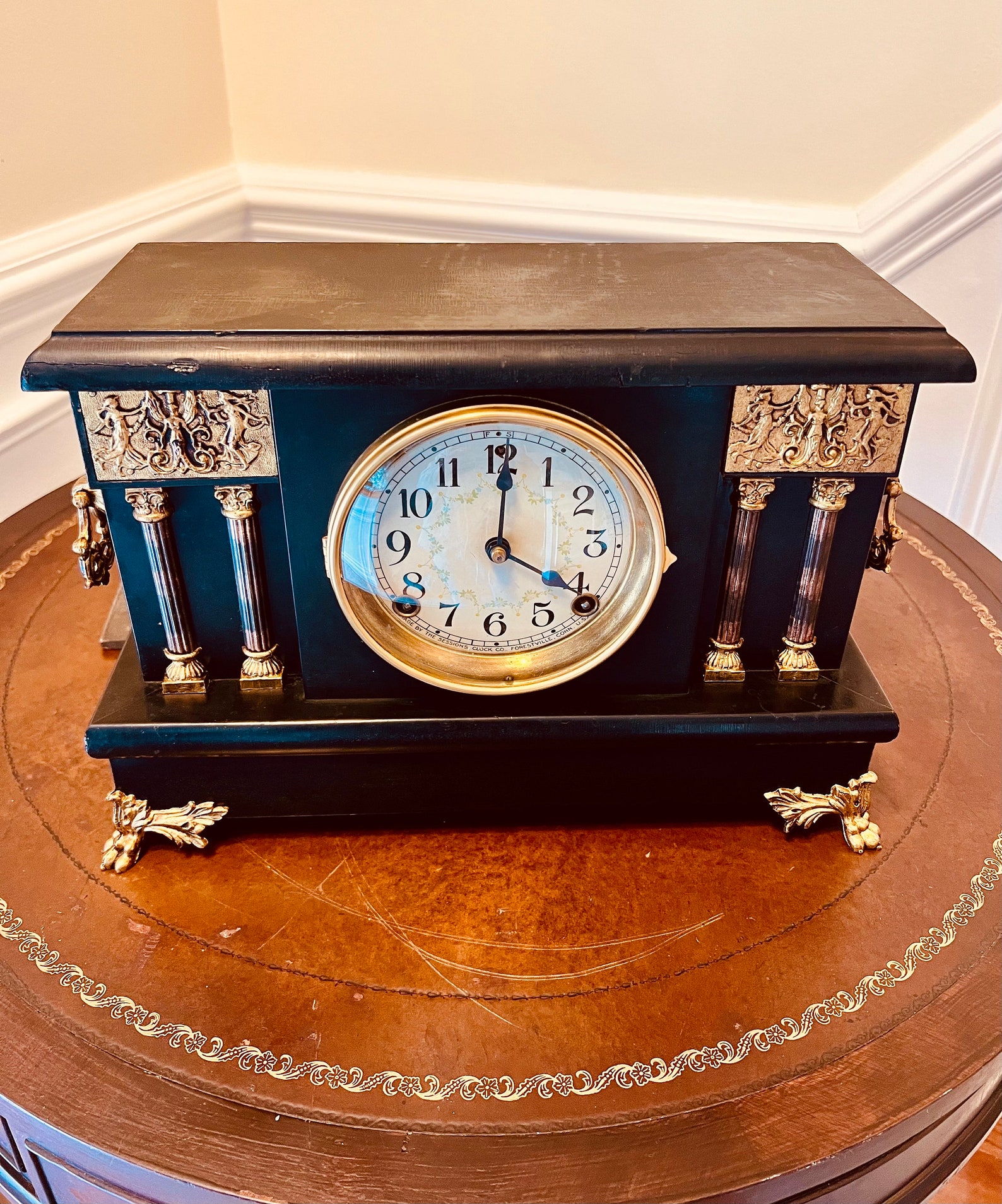 Antique Sessions Mantel Clock - Etsy