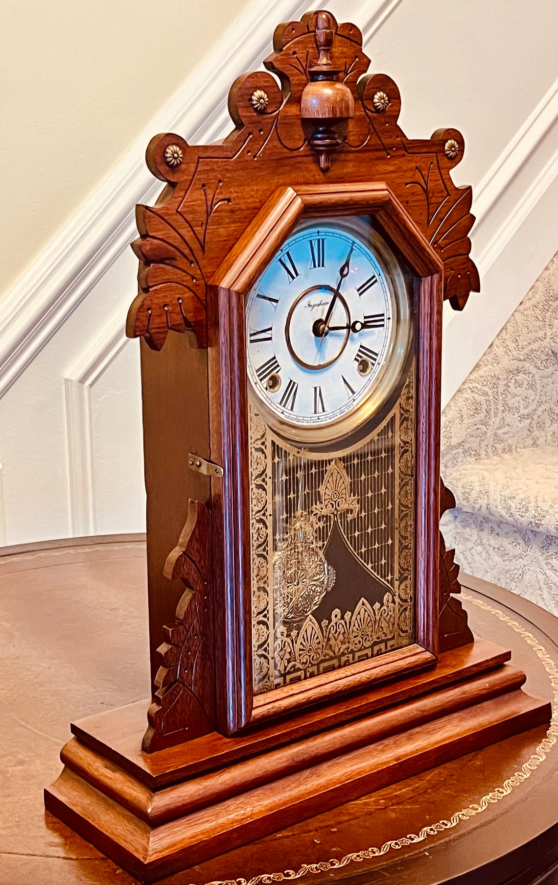 Antique Ingraham Gingerbread / Kitchen Clock - Etsy