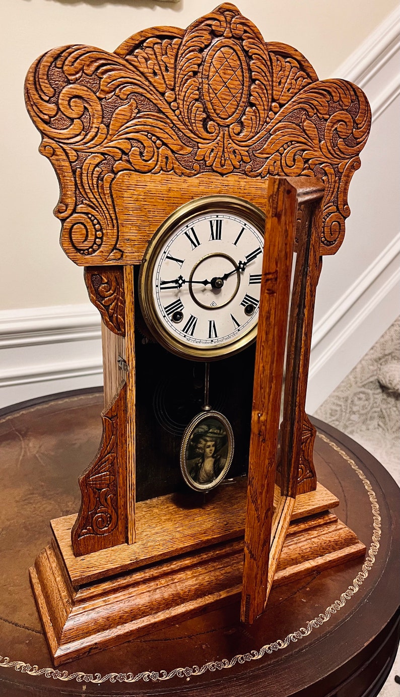 Antique Gilbert Gingerbread / Kitchen Clock - Etsy