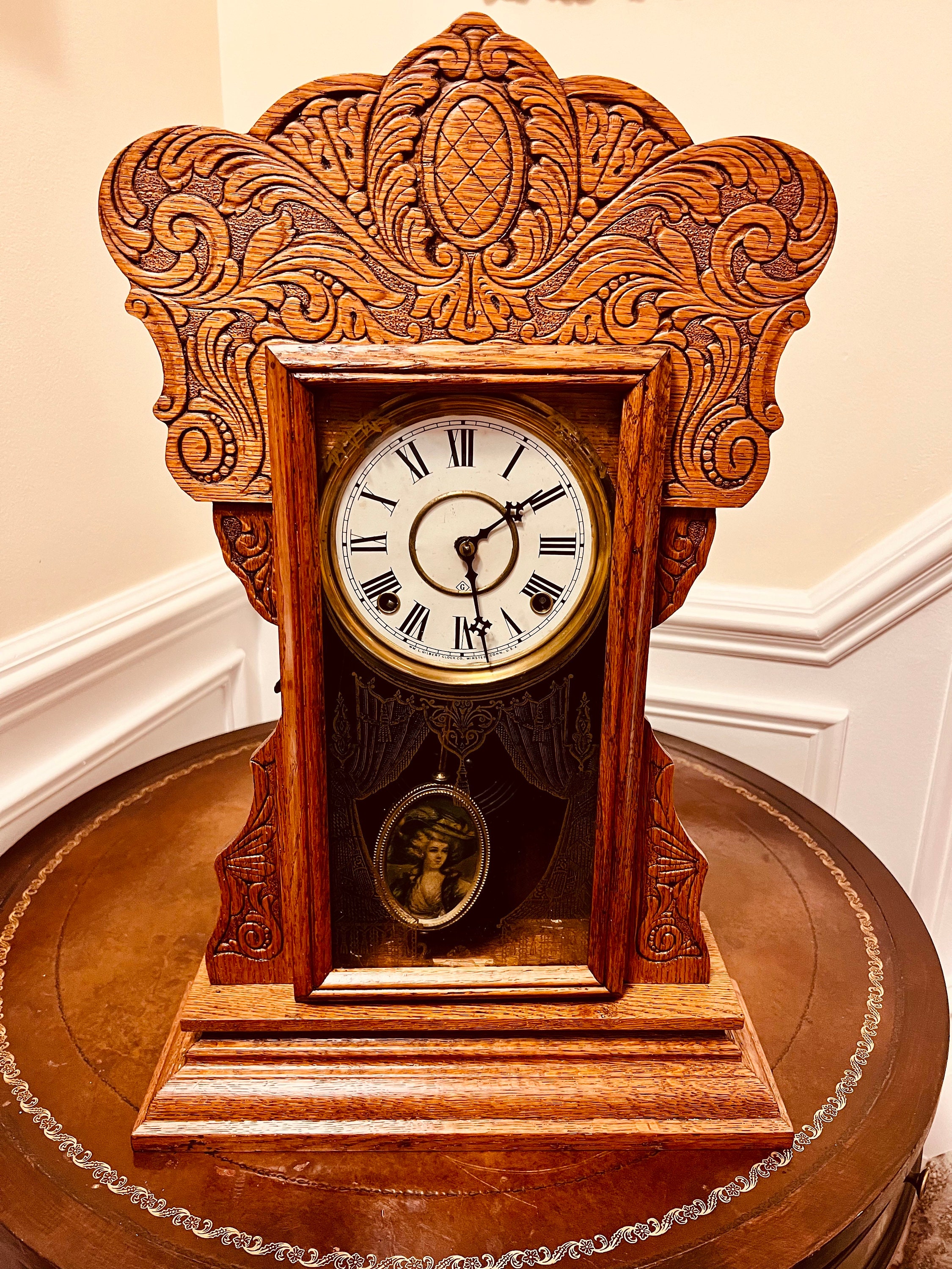 Antique Gilbert Gingerbread / Kitchen Clock - Etsy