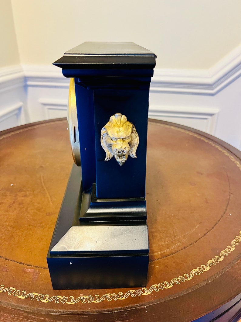 Antique Ansonia Heavy Iron Mantle Clock imogene - Etsy