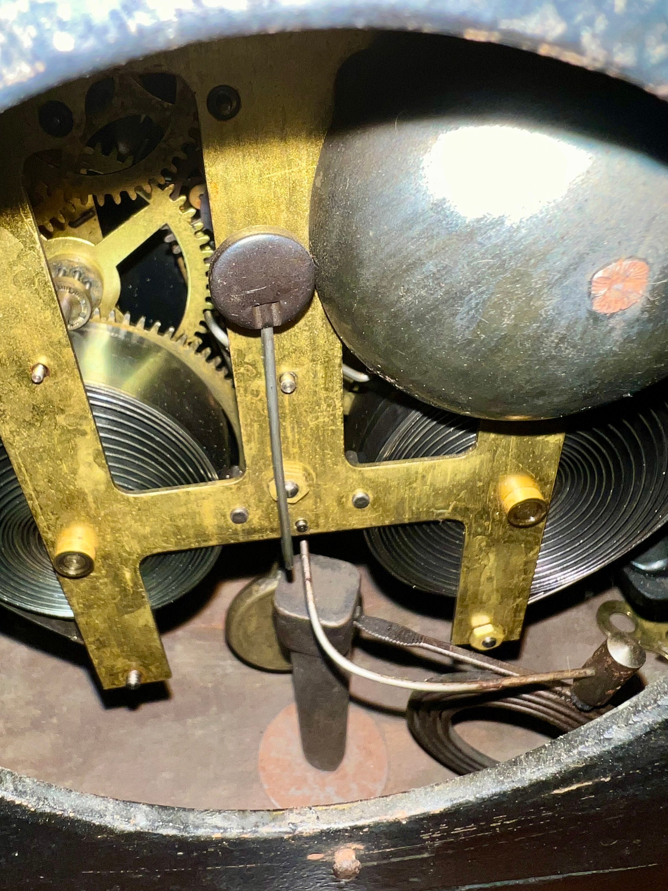 Antique E. Ingraham Heavy Iron Mantle Clock - Etsy