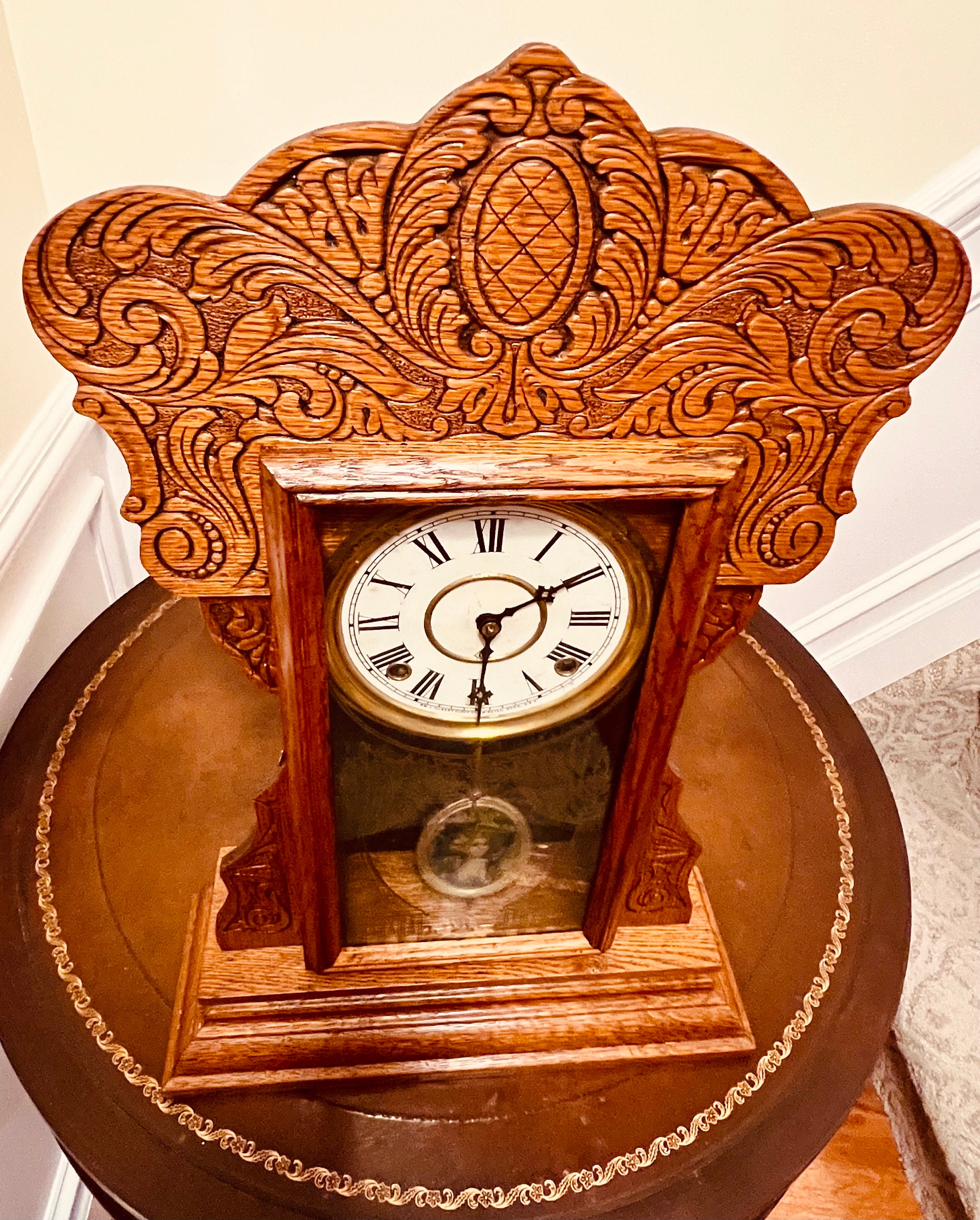 Antique Gilbert Gingerbread / Kitchen Clock - Etsy