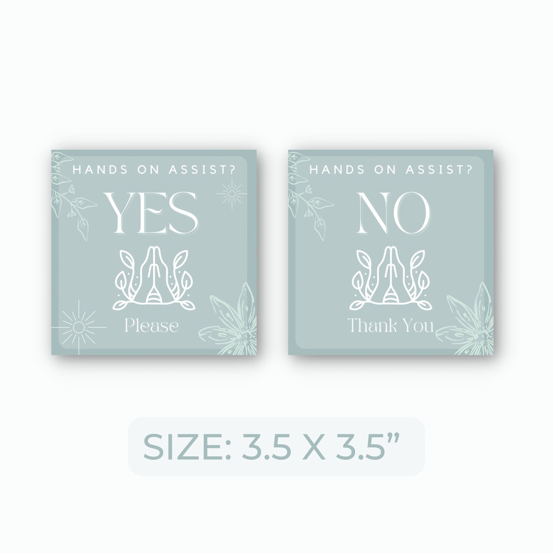 Yoga Consent Cards for Yoga Teachers | Permission to Assist or Adjust ...