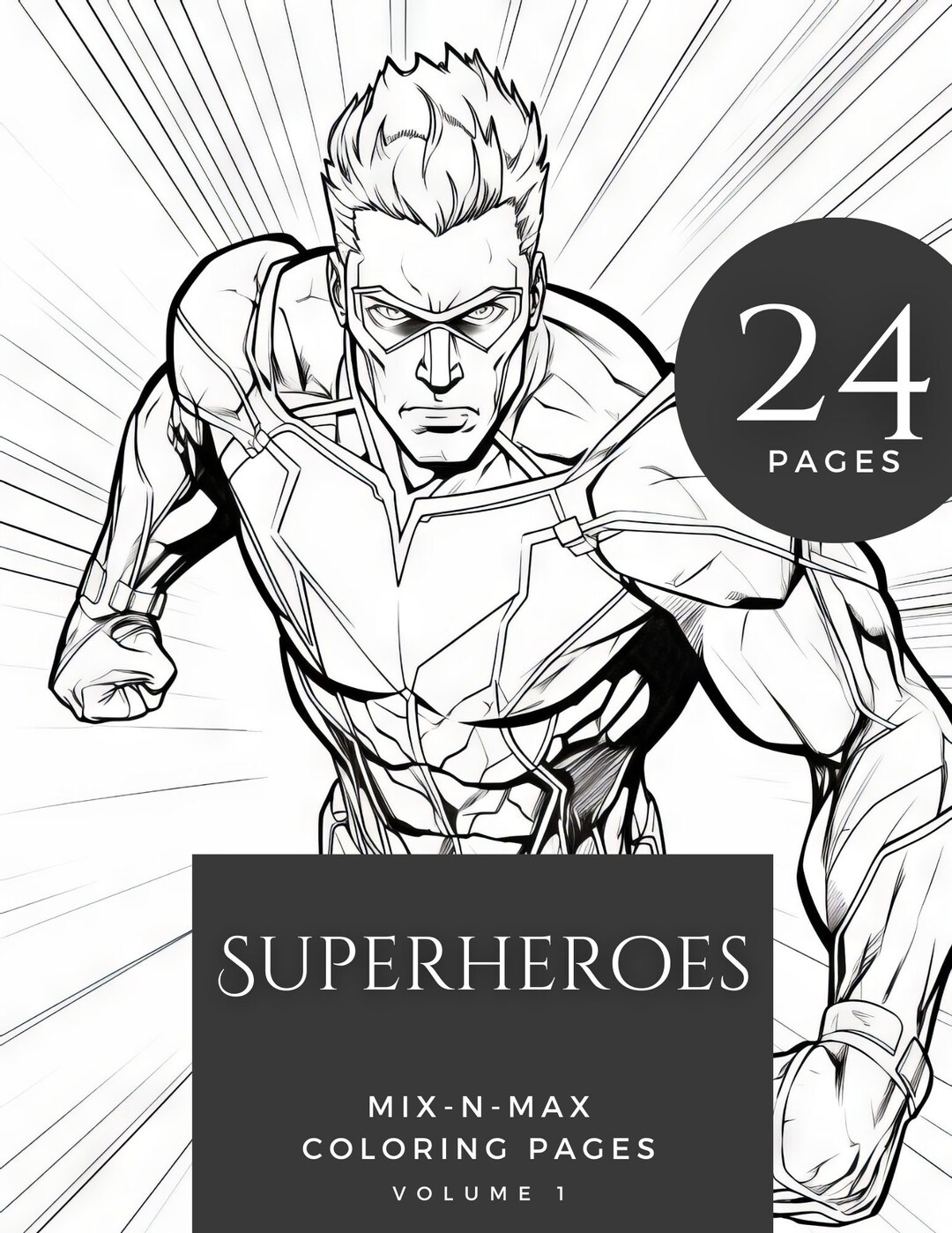 Super Hero Coloring Book - Teachers/ Homeschool Set! - Etsy