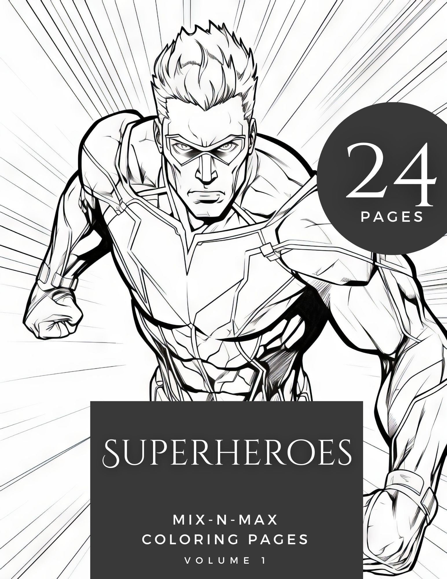 Super Hero Coloring Book Teachers/ Homeschool Set - Etsy