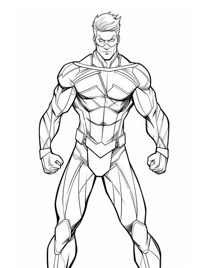 Super Hero Coloring Book - Teachers/ Homeschool Set! - Etsy