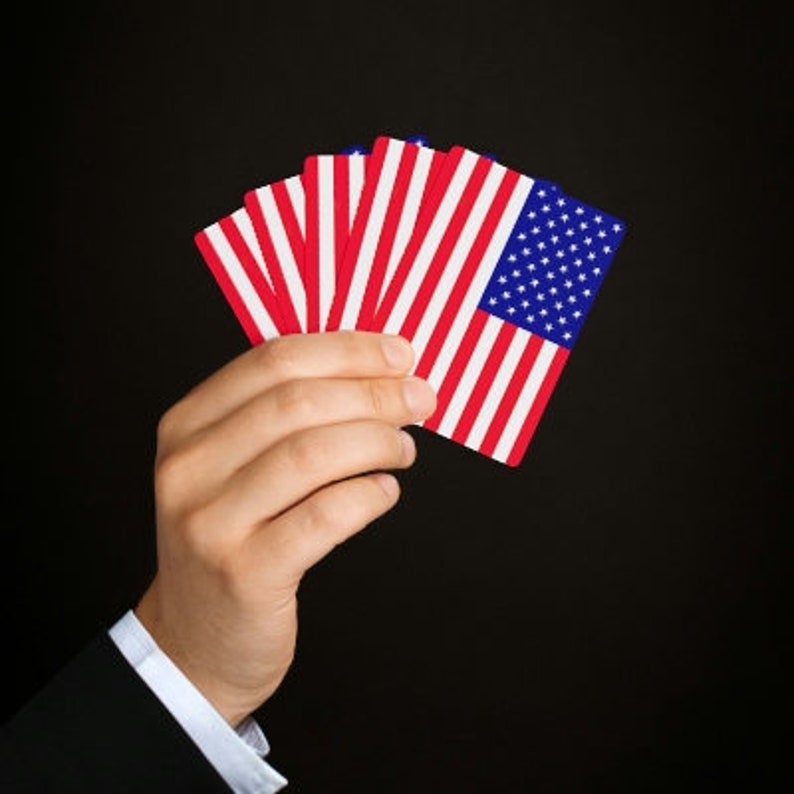American Flag Playing Cards - Etsy