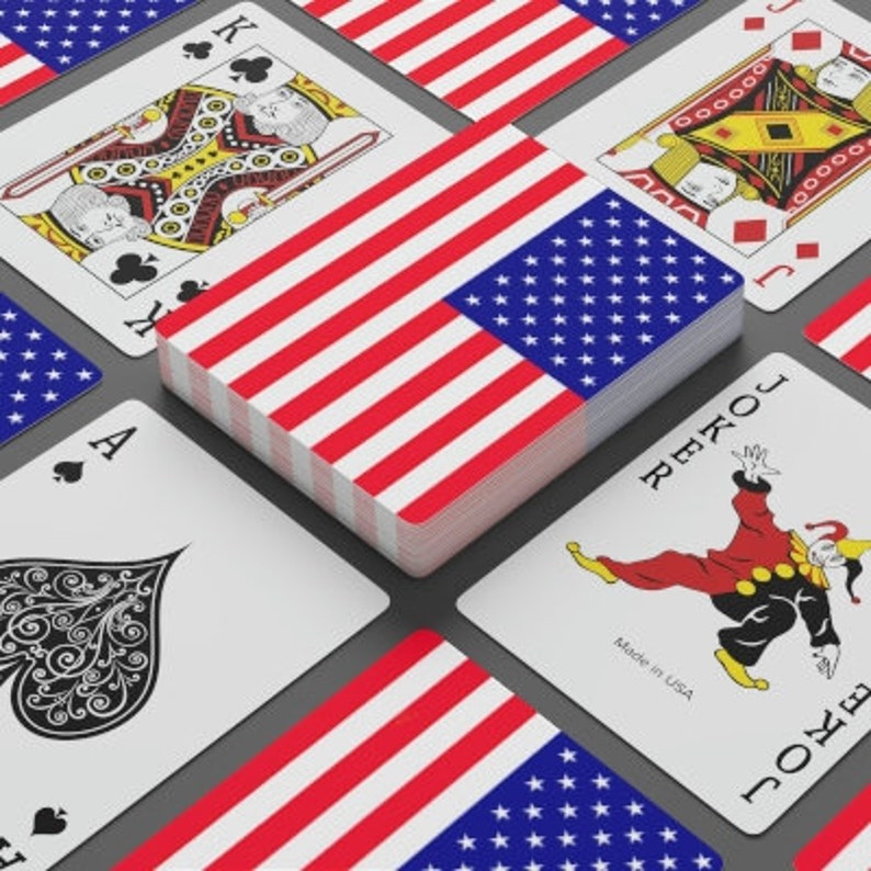 American Flag Playing Cards - Etsy