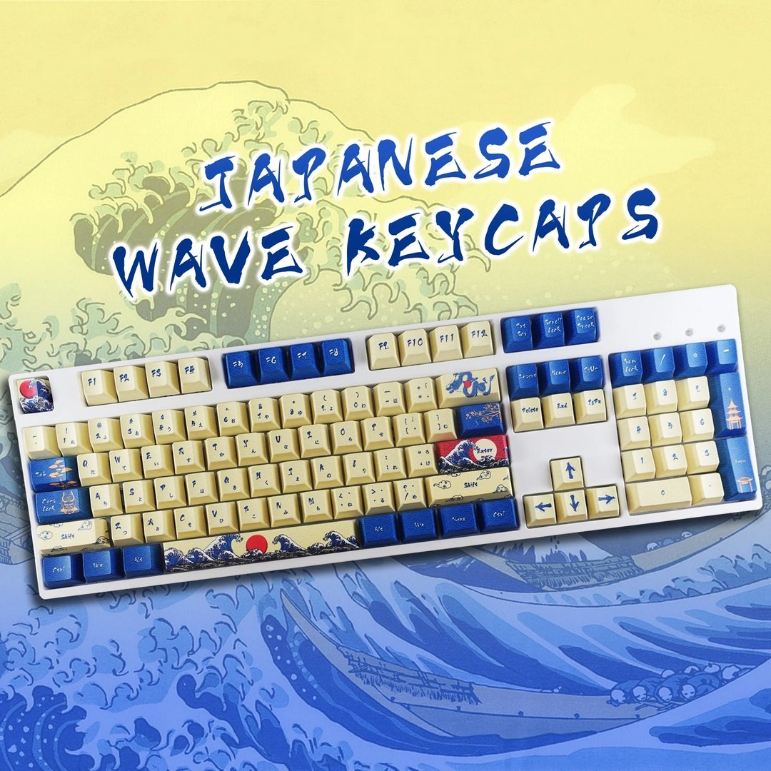 Japanese Wave Keycaps - Etsy