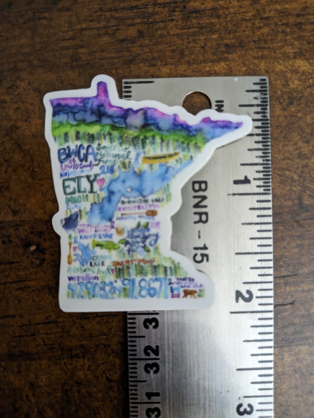 Ely, Minnesota: Vinyl, Waterproof Sticker. Includes Highlights of the ...