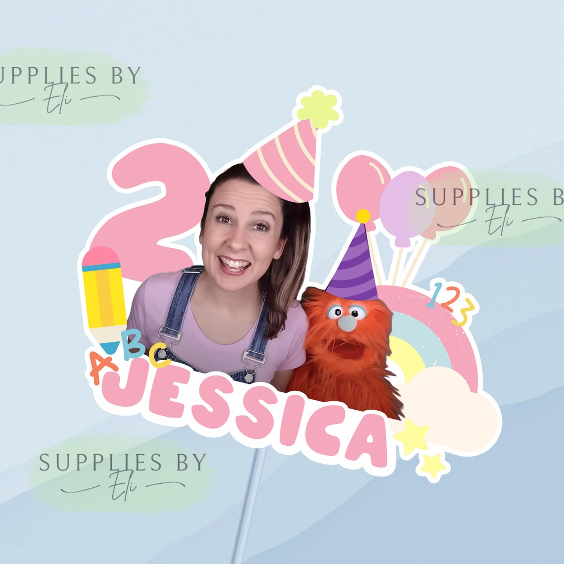 Ms. Rachel Cake Topper Download Ms. Rachel Birthday Party - Etsy