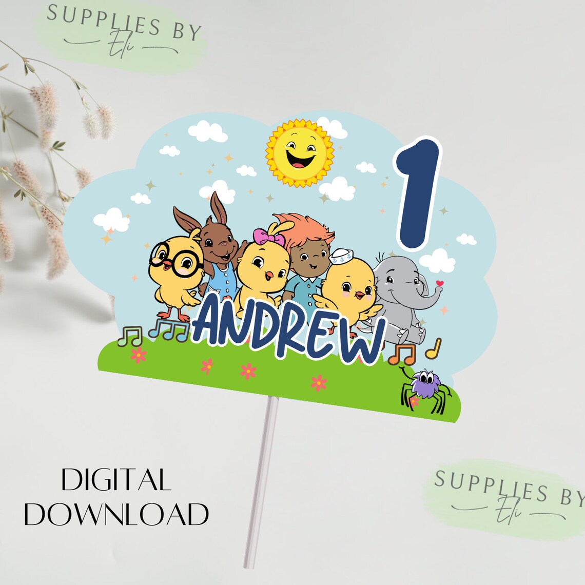 Canticos Cake Topper, Canticos Birthday, Canticos PNG, Canticos ...