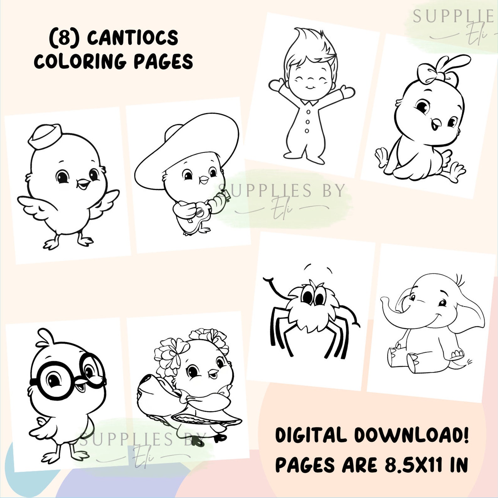 Canticos Coloring Pages, Canticos Birthday, Canticos PNG, Canticos ...