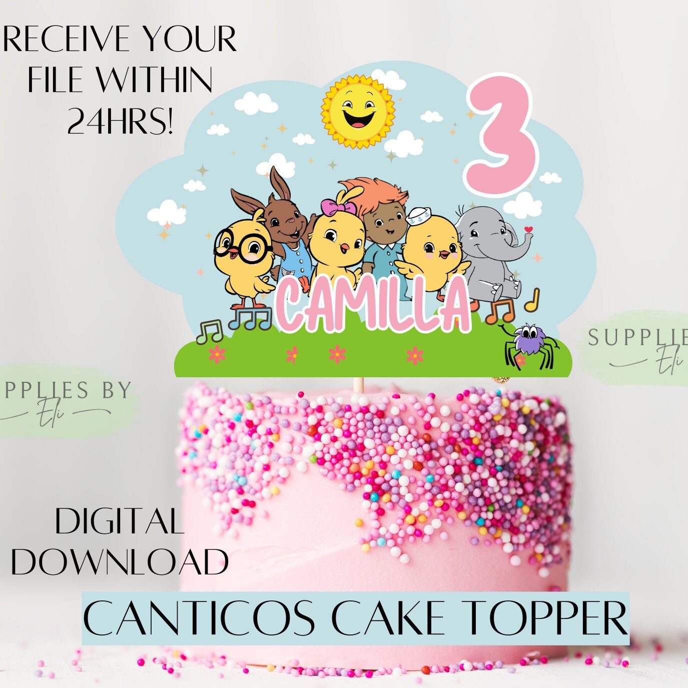 Canticos Cake Topper, Canticos Birthday, Canticos PNG, Canticos ...