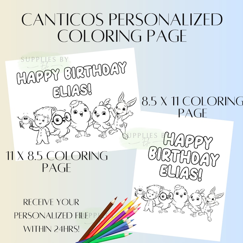 Canticos Birthday Coloring Page, Canticos Party Favor, Canticos Decor ...
