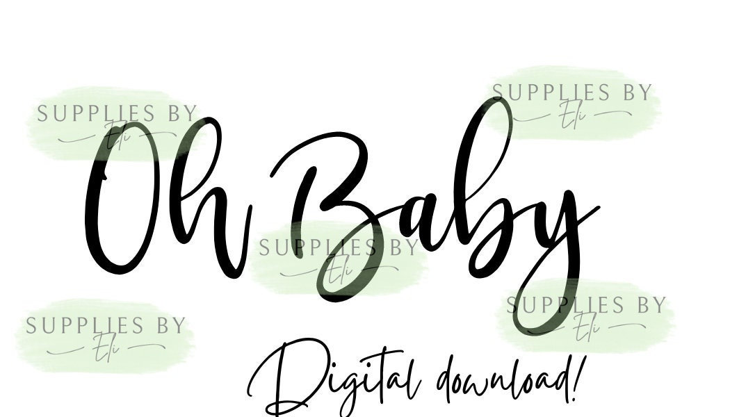 Oh Baby Svg, Oh Baby Png, Baby Shower Decor, Baby Decor - Etsy