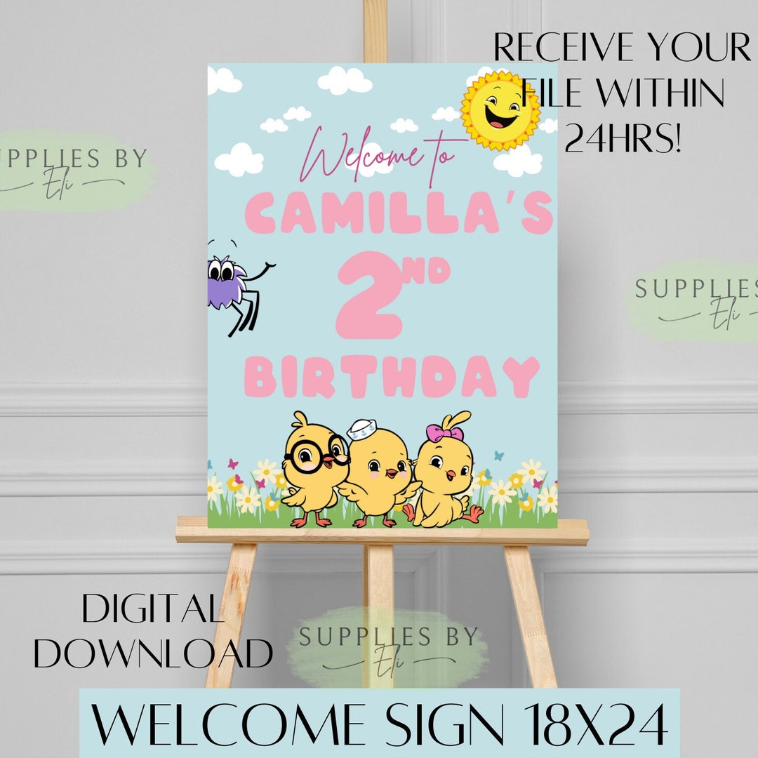Canticos Birthday Welcome Sign, Canticos Birthday, Canticos PNG ...