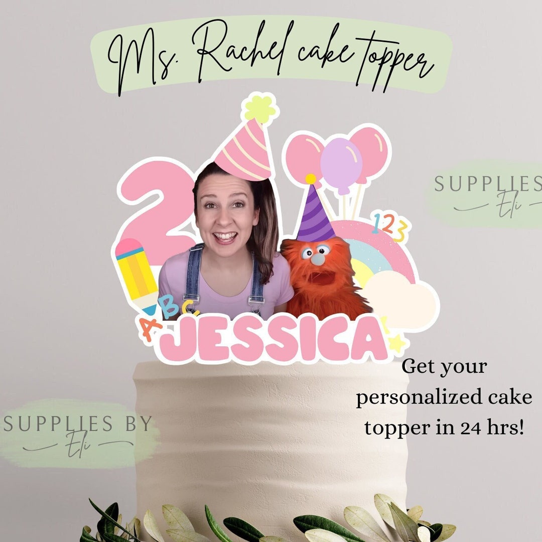 Ms. Rachel Cake Topper Download, Ms. Rachel Birthday, Party Decorations ...
