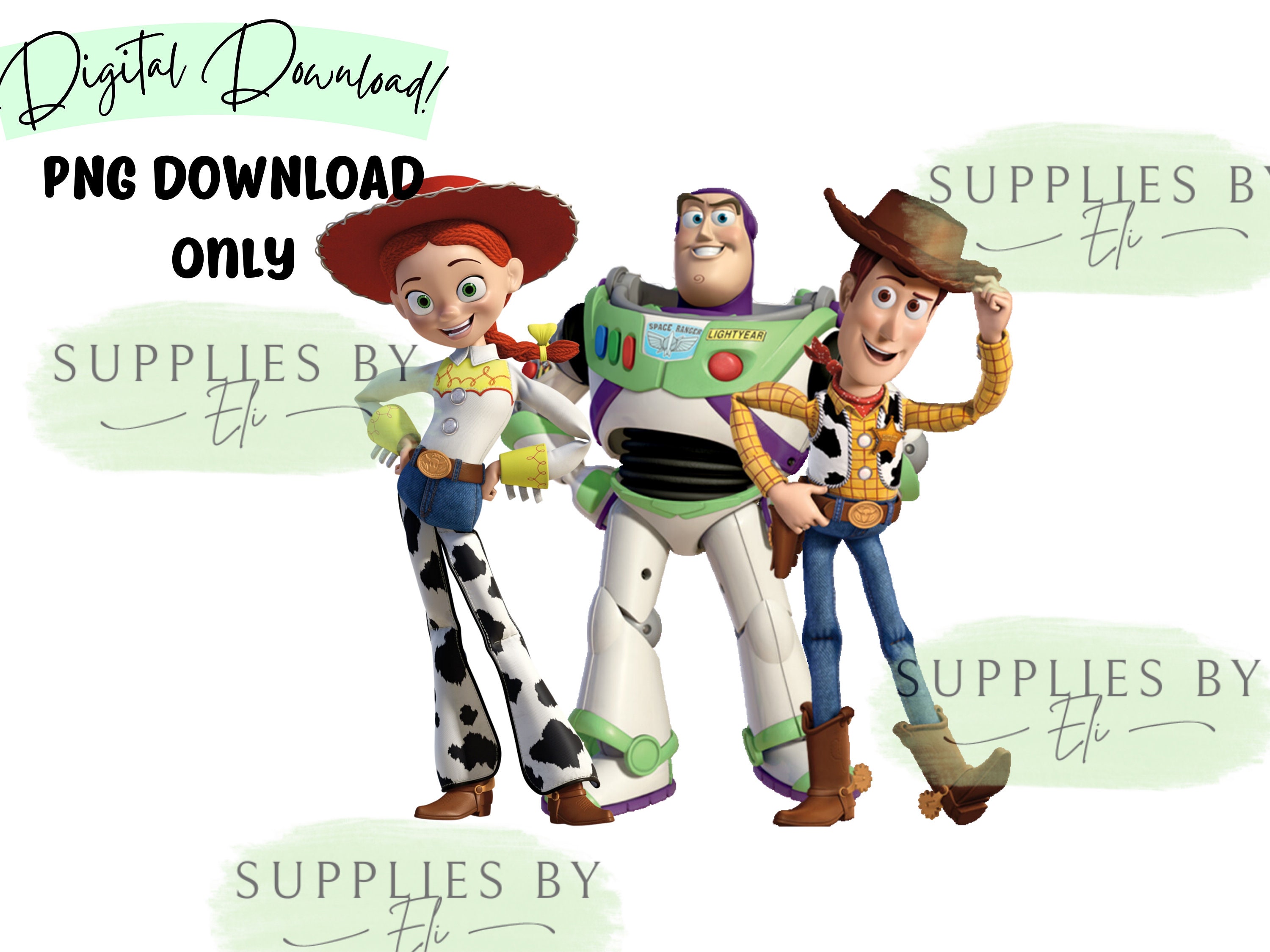 Jessie, Woody, Buzz, PNG, Digital Download, Group Photo - Etsy