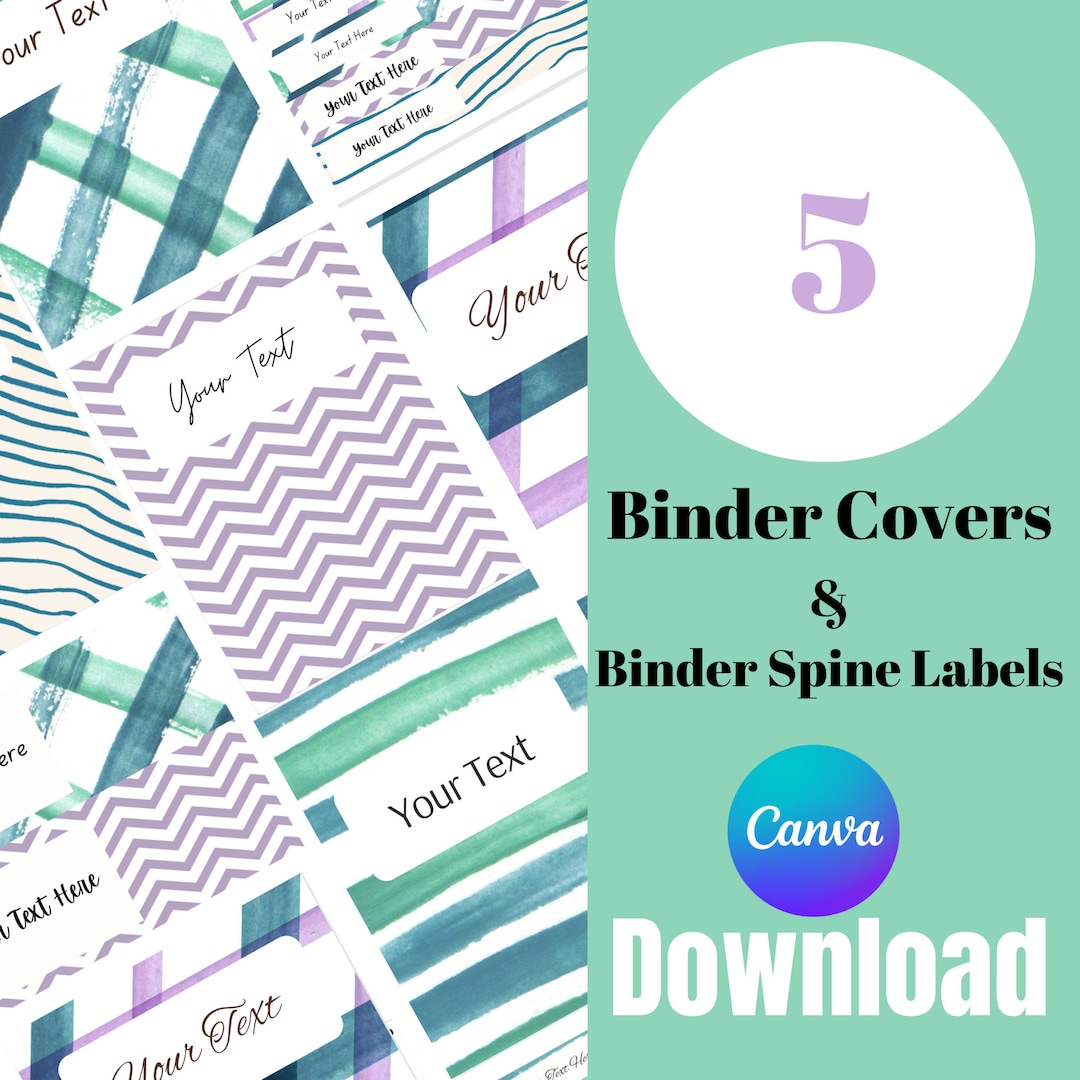 Blue and Purple Line Binder Covers | Blue and Purple Line Binder Spine ...
